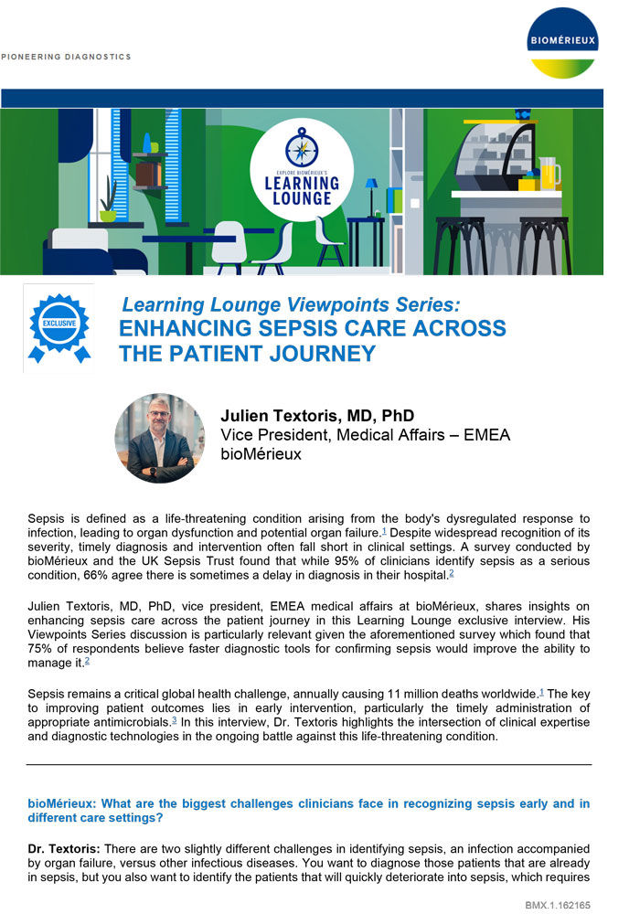 Viewpoints Series: Enhancing Sepsis Care Across the Patient Journey ...
