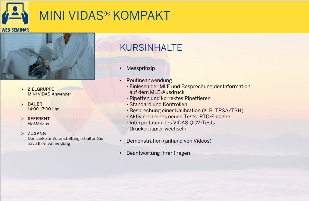 MINI VIDAS® Kompakt | Pioneering Diagnostics