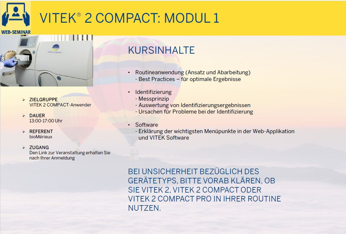 VITEK®2 COMPACT: Modul 1 | Pioneering Diagnostics