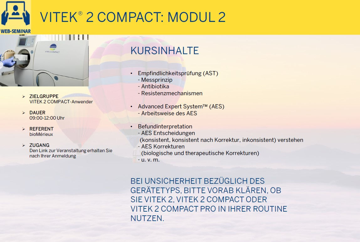 VITEK®2 COMPACT: MODUL 2 | Pioneering Diagnostics