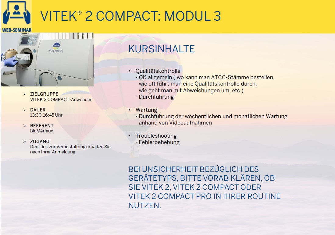 VITEK®2 COMPACT: MODUL 3 | Pioneering Diagnostics
